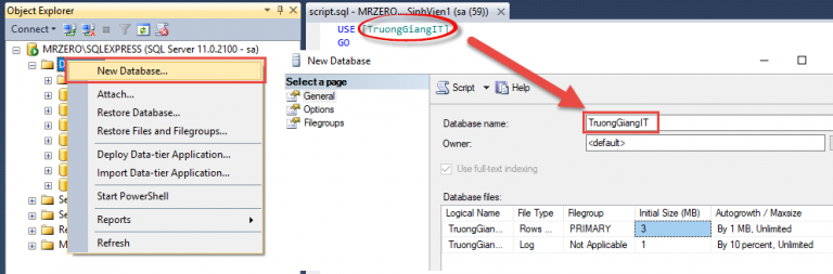 Hướng dẫn chuyển Database từ máy này sang máy khác SQL Server - Trường ...